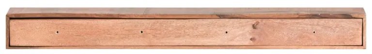 furniture-nabytek.cz - Masivní nástěnná police Countryside z mangového dřeva, lakovaná, hnědá – 100 cm