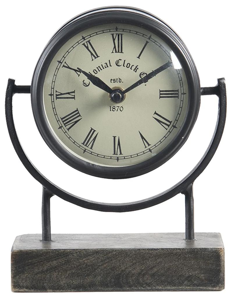 Vintage stolní hodiny na podstavci Bayard - 14*6*18 cm / 1*AA