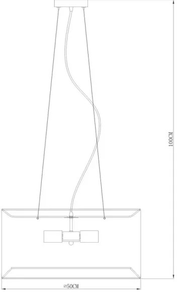 Zuma Line RLD93139-4B - Lustr na lanku CAFÉ 4xE27/60W/230V černá