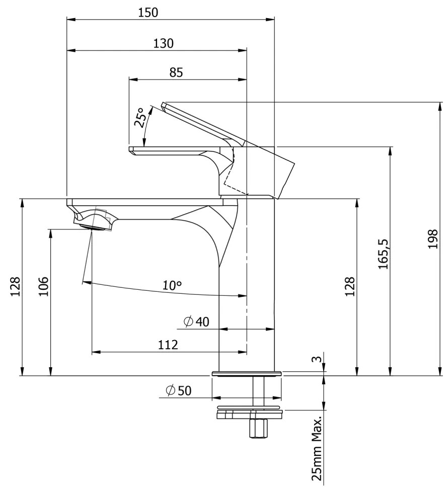 Sapho Koupelnový set SITIA 80, bílá mat KSET-033