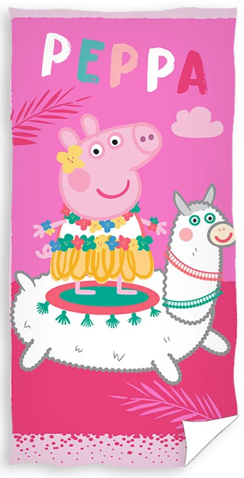 Dětská osuška Prasátko Peppa a Lama