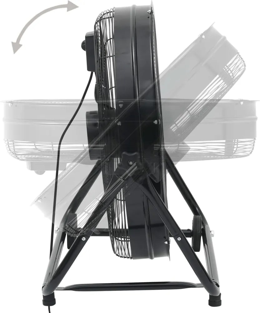 vidaXL Průmyslový bubnový ventilátor 60 cm 172,5 W černý