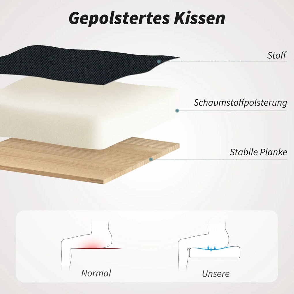 HOMCOM ergonomická síťovaná kancelářská židle se sklopnými područkami, bederní oporou a nastavitelnou výškou — černá