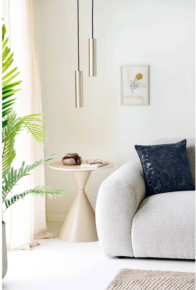 Kulatý odkládací stolek s keramickou deskou ø 50 cm Annecy – House Nordic