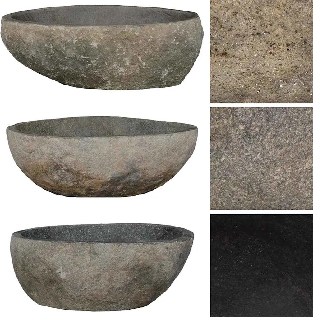Umyvadlo říční kámen oválné (29–38) x (24–31) cm 146212