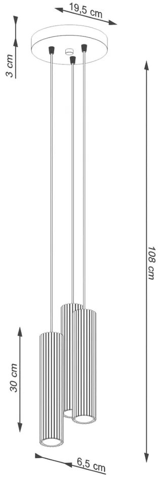 Závěsné svítidlo v cihlové barvě ø 19,5 cm Gleam – Sollux