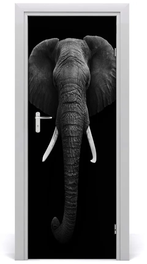Samolepící fototapeta na dveře Africký slon 75x205 cm