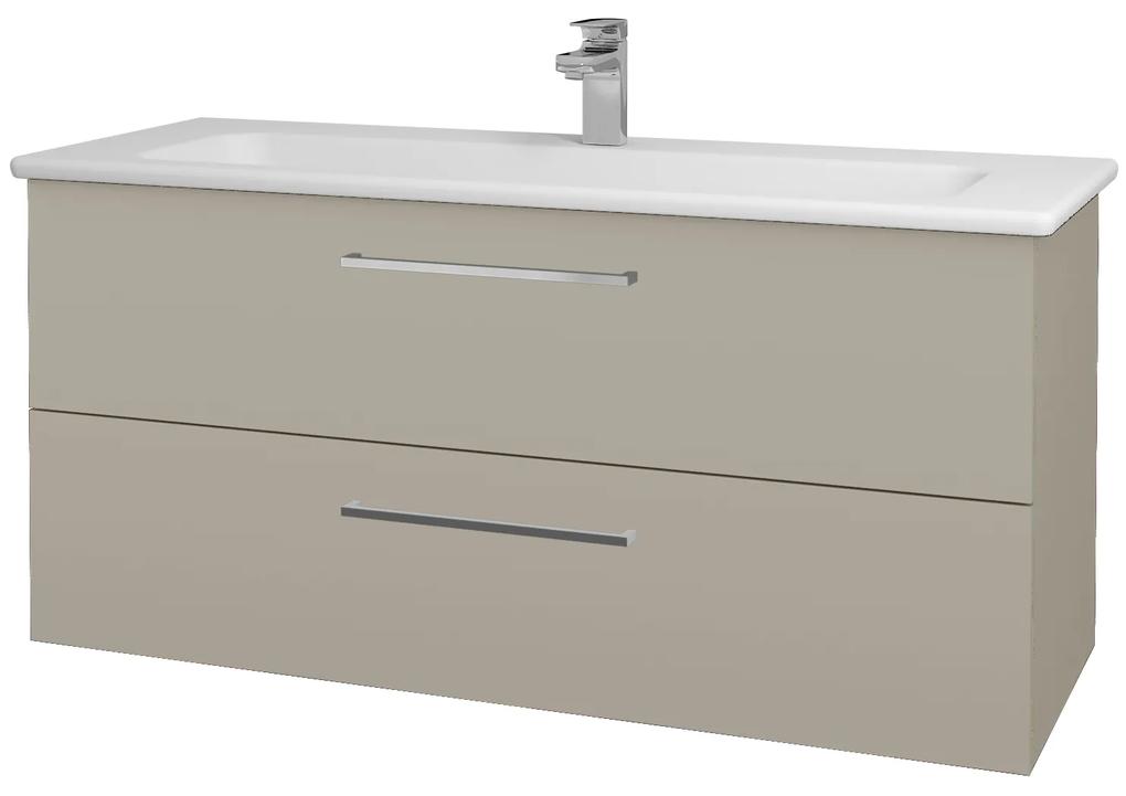 Dřevojas Koupelnová skříň GIO SZZ2 120 Varianta: N01 Bílá lesk / Úchytka T02 / D09 Arlington