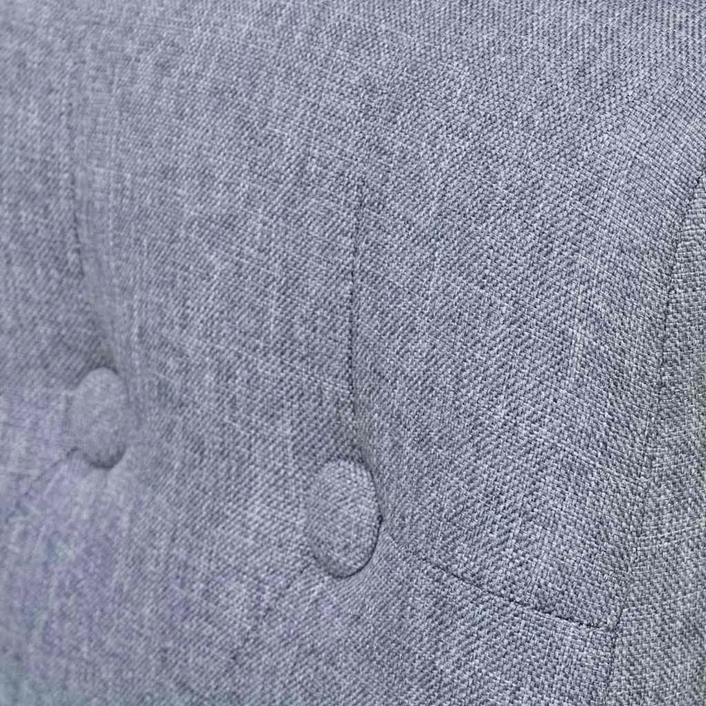 Jídelní židle 6 ks světle šedé textil 272246
