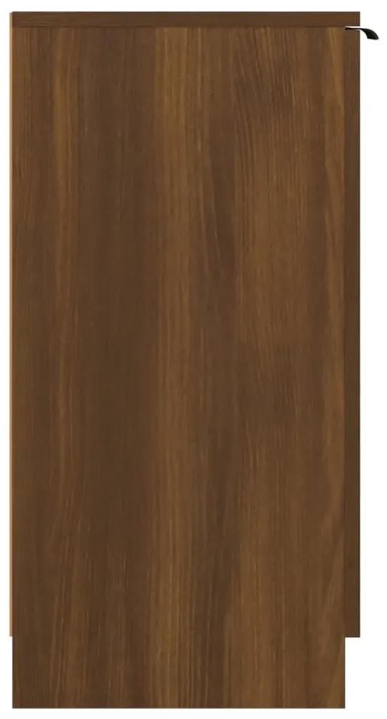 Botník hnědý dub 59 x 35 x 70 cm kompozitní dřevo - Default Title