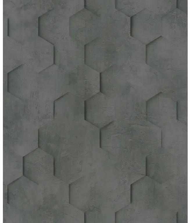 Vliesová tapeta černá geometrická MA934161 / Tapety na zeď Loft superior (0,53 x 10,05 m) Marburg