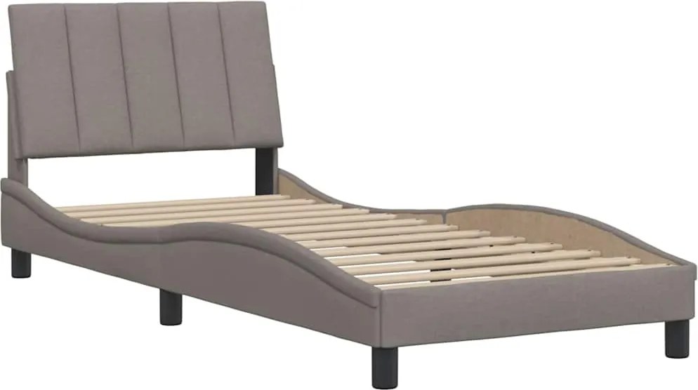 Rám postele bez matrací Hanko taupe 90x200 cm textil 3310367