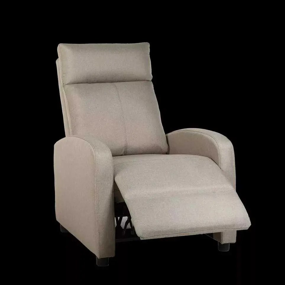 LuxuryForm DESIGN Televizní křeslo RUFO s polohováním - béžové