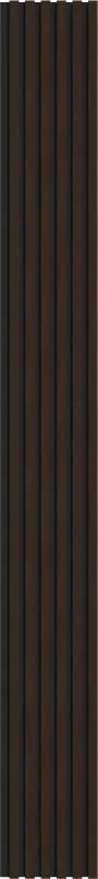 Mexen Lam-F, akustické stěnové lamely 275 × 30 cm, plstěný podklad 8 mm, technická dýha, eben hnědý, S105-275307-3015-022
