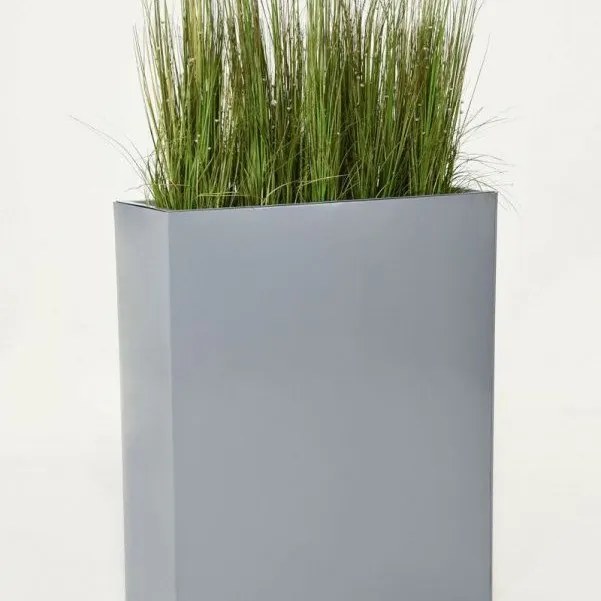 Květináč ELEMENTO 75, ocel, šířka 75 cm, šedý