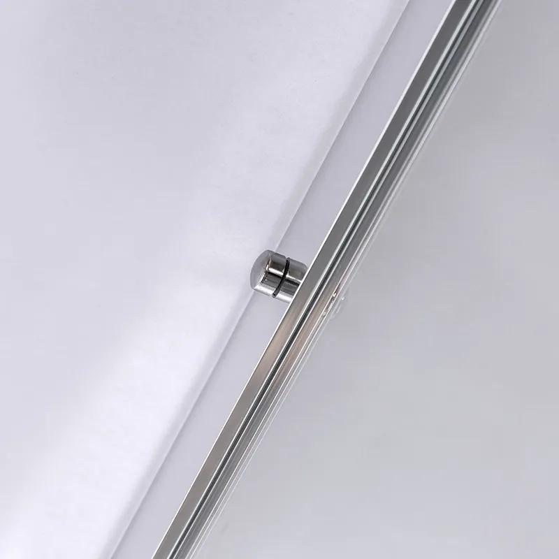 BPS-koupelny Pětiúhelníkový sprchový kout HYD-PK91A 80x80 cm chrom/transparent + vanička HYD-PSV-ST07A bílá