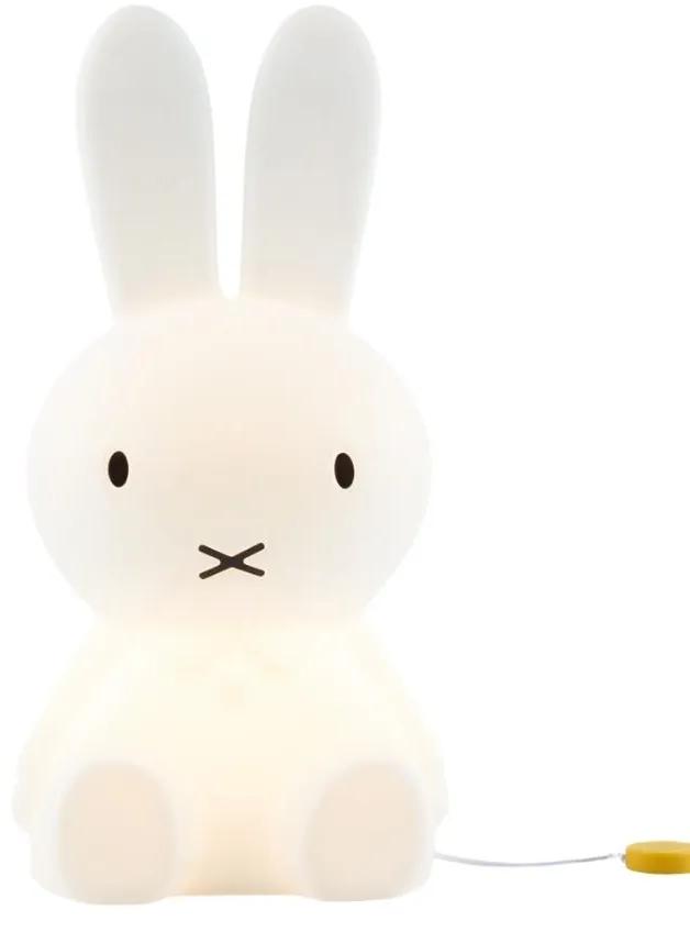 Bílá plastová dětská LED lampa Mr. Maria Miffy 50 cm