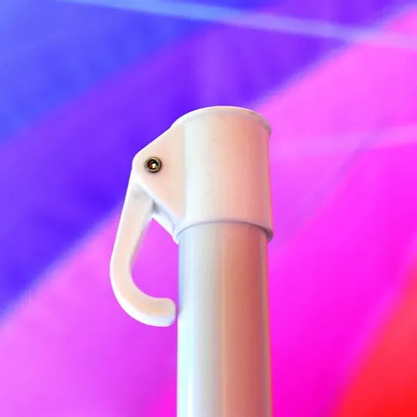 JU Slunečník DUHA, polyesterová tkanina, UV ochrana, 220 cm