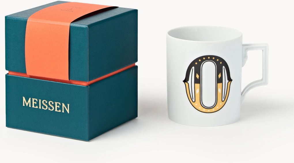 Westwing x MEISSEN, ručně vyrobený hrnek Initials's dekorací Motif