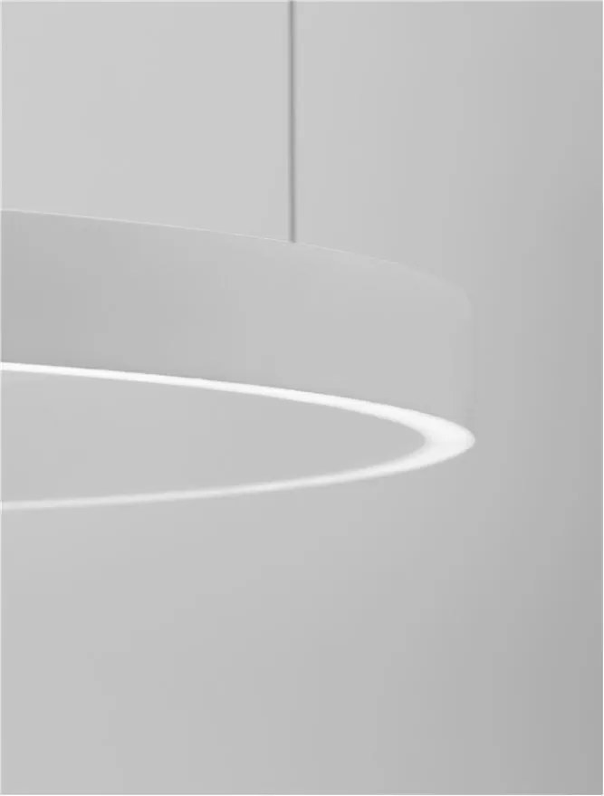 Nova Luce Závěsné LED svítidlo ELOWEN, 80W 3000K stmívatelné Barva: Stříbrná
