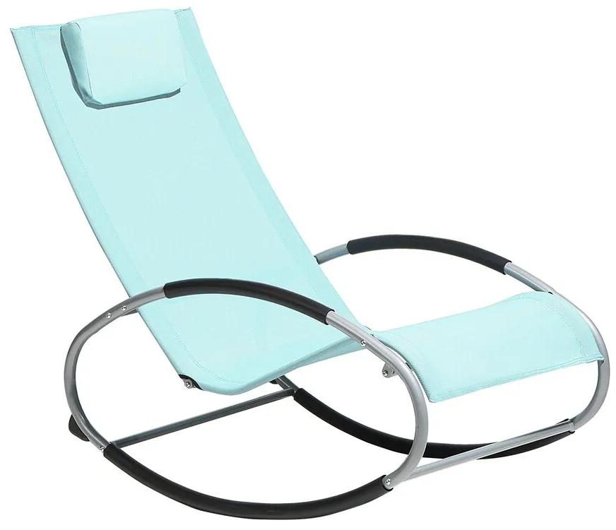 Mátově modrá zahradní židle CAMPO