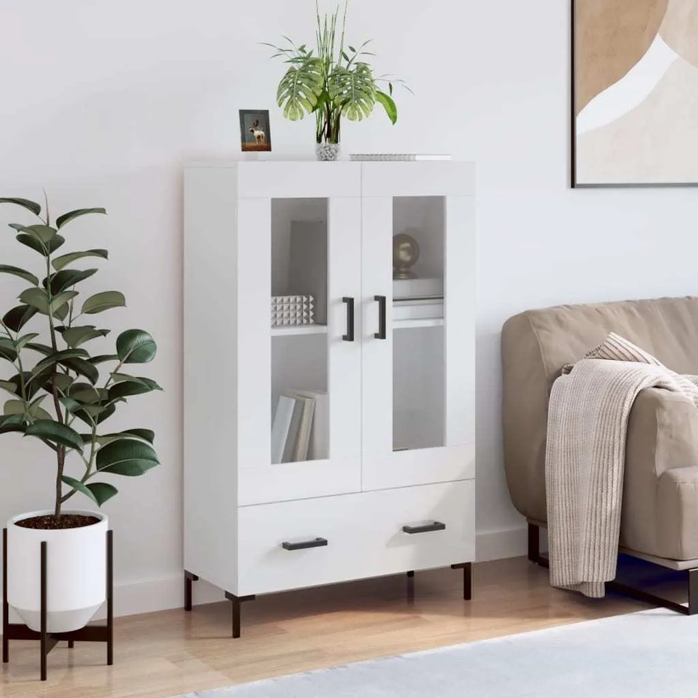 vidaXL Skříň highboard 69,5 x 31 x 115 cm kompozitní dřevo [828303] Barva: hnědý dub