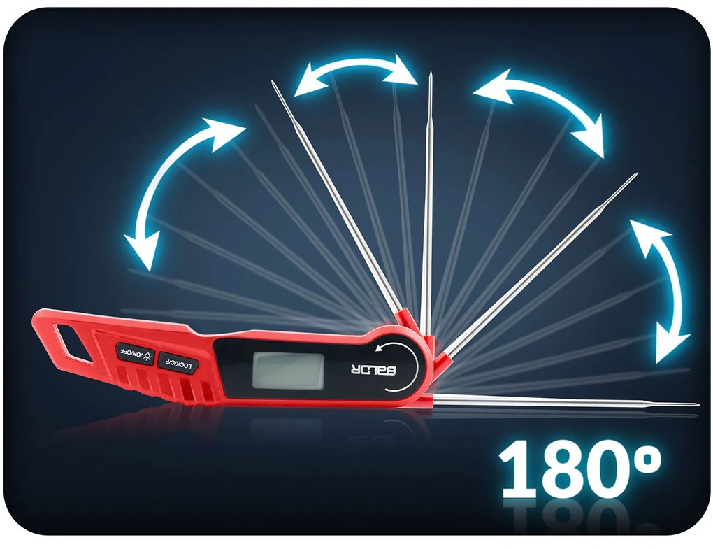 Baldr BD-130 digitální kolíkový teploměr na maso pro přesné měření teploty při grilování a vaření