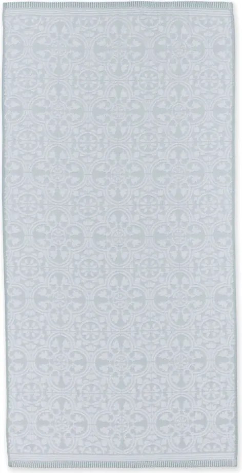 Pip Studio ručníky z bavlněného froté Tile de Pip, světle modré (Luxusní ručníky z bavlněného froté v designu Tile de Pip ve světle modrébarvě )