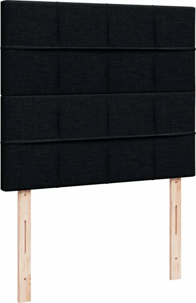Box spring postel s matrací černá 120x200 cm textil 3291249