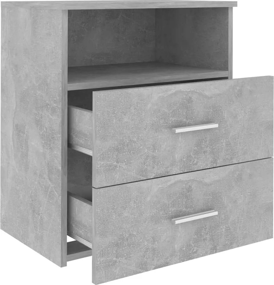 vidaXL Noční stolek 50 x 32 x 60 cm [803280] Barva: Betonová šedá
