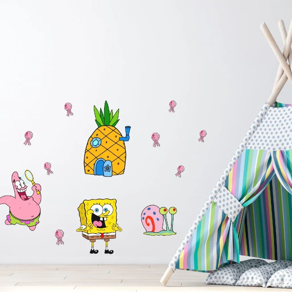 Samolepka na zeď "SpongeBob"