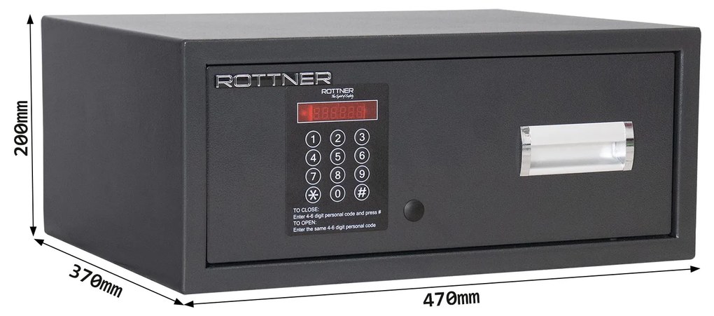 Rottner Motion 1 elektronický sejf černý