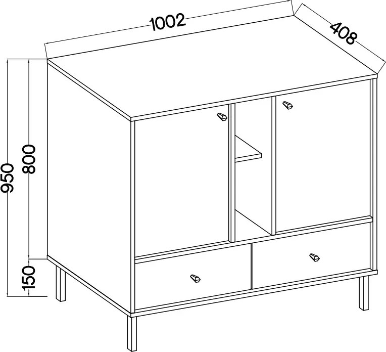 Falco Komoda Tomila 825/2 písková béžová