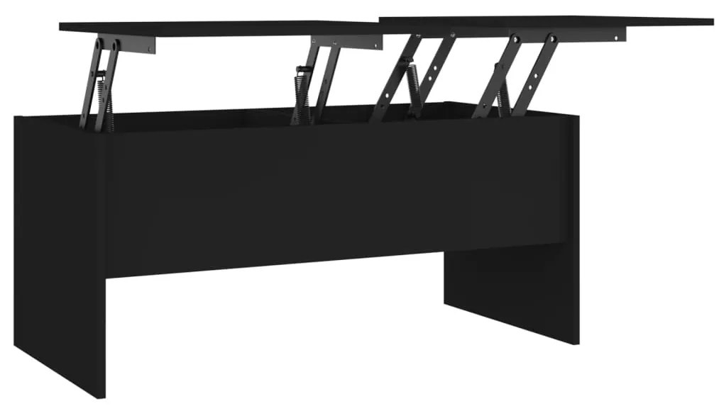 Konferenční stolek černý 102 x 50,5 x 46,5 cm kompozitní dřevo - Default Title