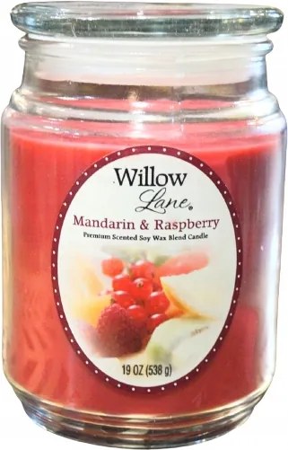 Sójová Svíčka Willow Mandarin&raspberry
