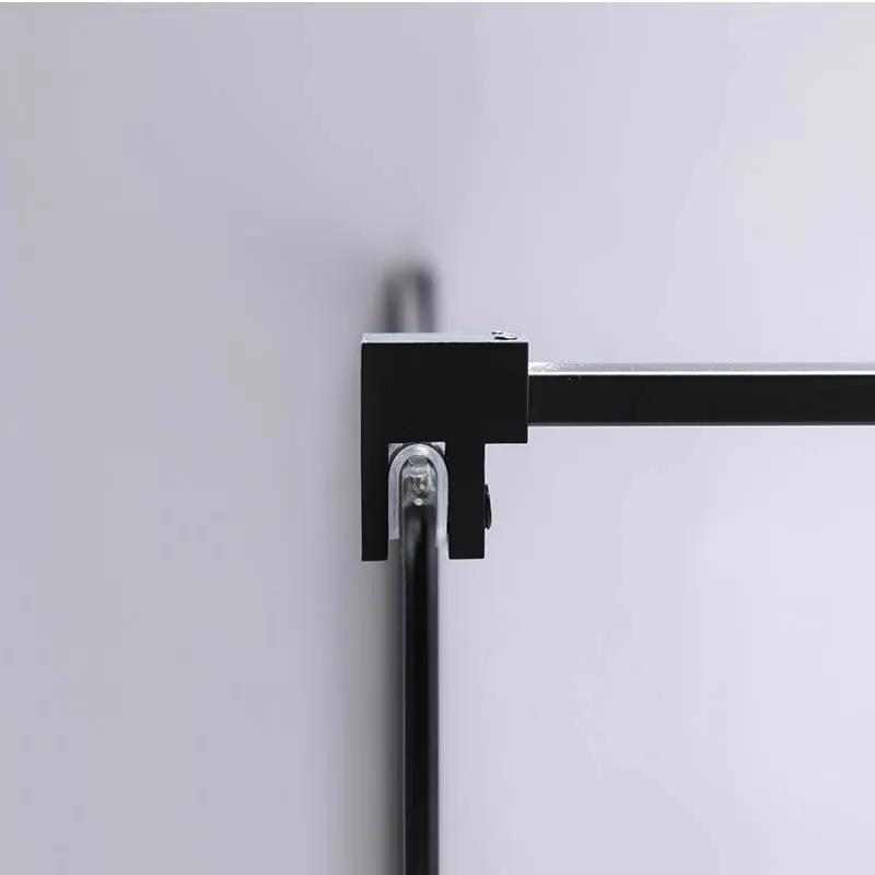 BPS-koupelny Sprchová zástěna Walk-in HYD-WI05 80 černá/transparent