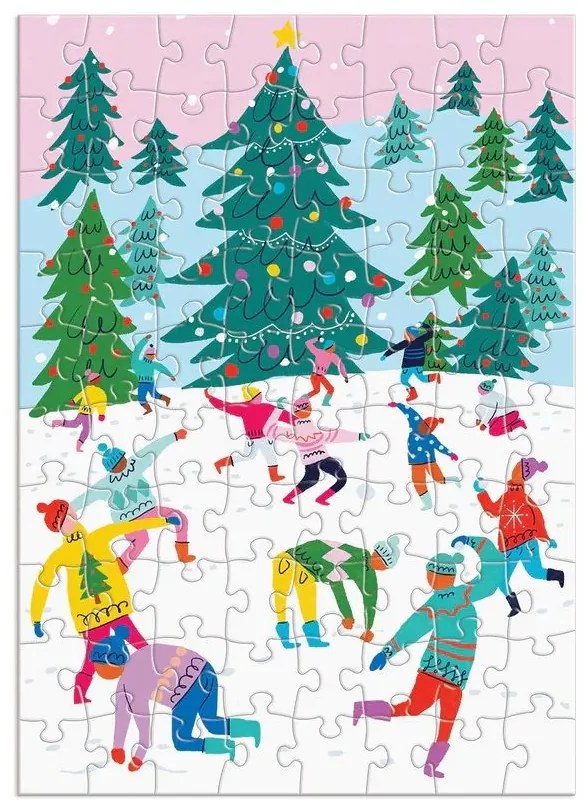 Galison Puzzle adventní kalendář 12 v 1