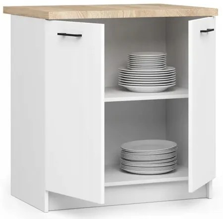 Kuchyňská skříňka OLIVIA S80 2D - bílá
