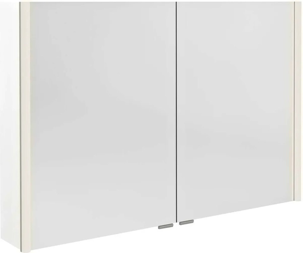 Sapho Alix - Zrcadlová skříňka s LED osvětlením 106x70x18 cm, 2x dvířka, bílá AX106-0030