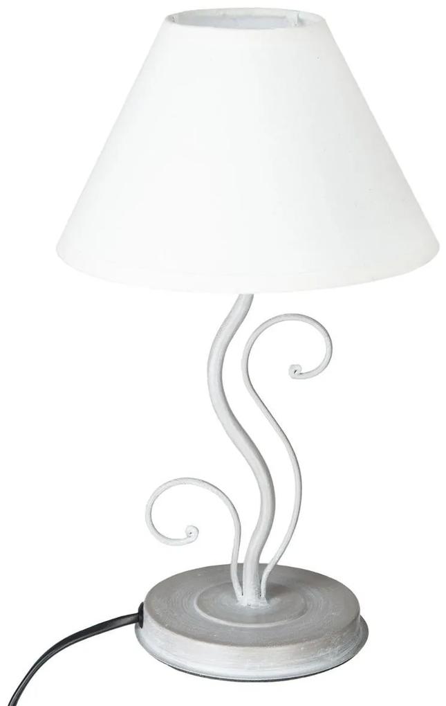 Stolní lampa FEUILLE, téma vlny s bílým difuzorem, 35 cm