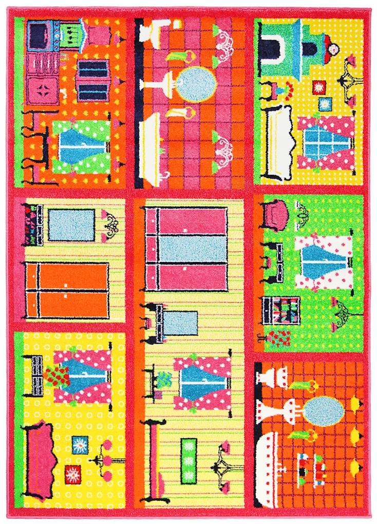 Koberce Breno Kusový koberec PLAY 89/RNR , Vícebarevné, 120 x 170 cm