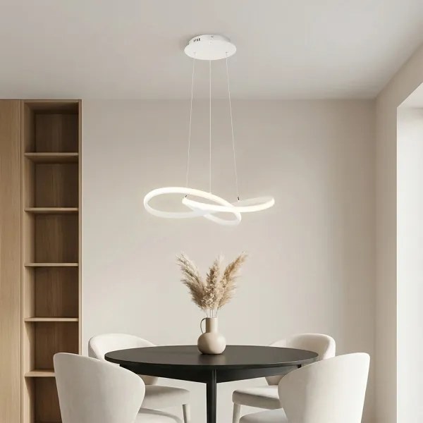 BRILAGI - LED Stmívat. lustr na lanku INFINITY LED/55W/230V 50x50 cm bílá + DO