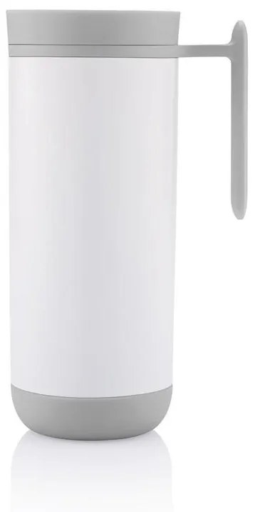 XD Design, Clik, nepropustný termohrnek s madlem, 225 ml, bílá