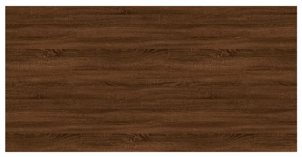 Nástěnné police 4 ks hnědý dub 100x50x1,5 cm kompozitní dřevo - Default Title