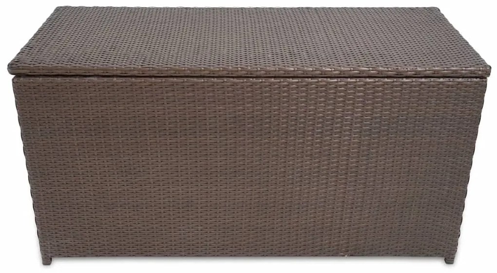 vidaXL Marketos Zahradní úložný box hnědý 120 x 50 x 60 cm polyratan