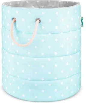 Koš na hračky Lovely Dots Mint / Grey  1708