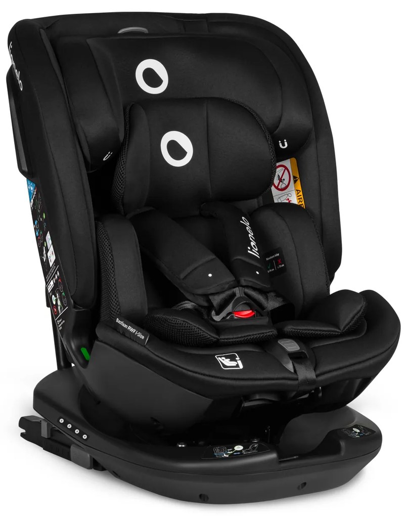 Autosedačka Lionelo Bastiaan RWF i-size 40-150 cm 0-36 KG Farba: Black Carbon