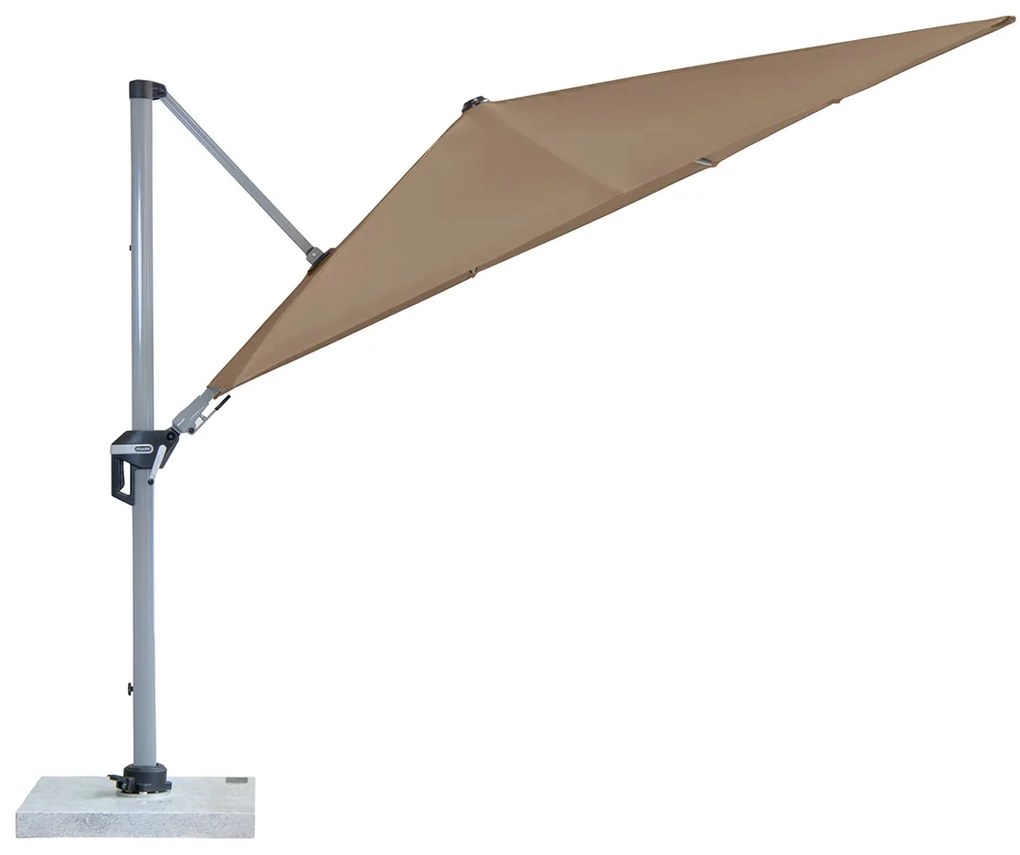 Slunečník DOPPLER Active výkyvný 350 x 260 cm greige