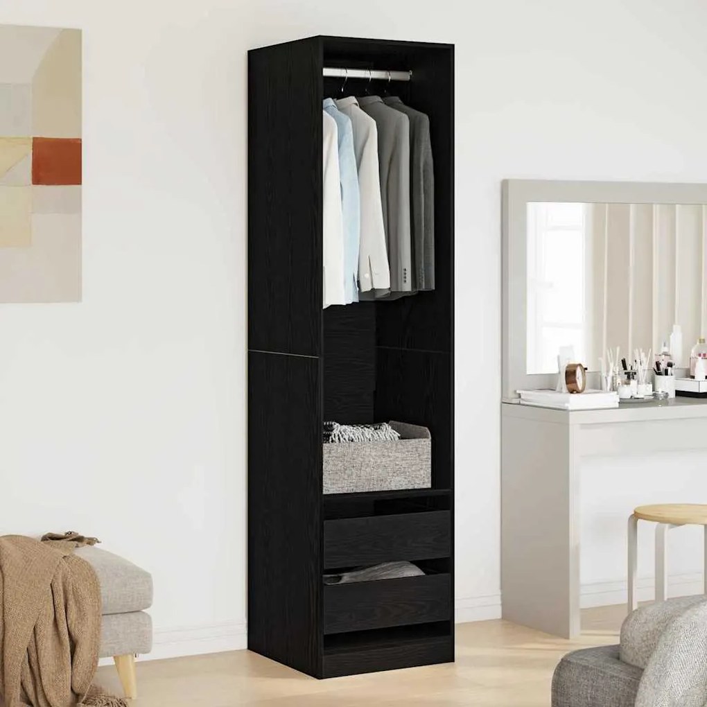 Šatní skříň Černý dub 50 x 50 x 200 cm Kompozitní dřevo 3329300
