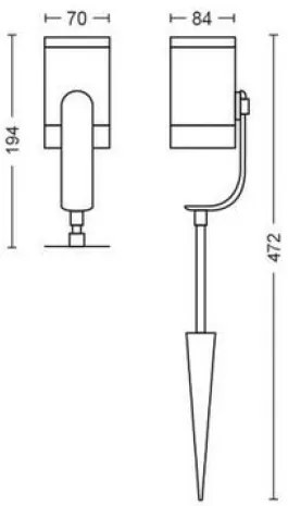 Venkovní spotové zemní/nástěnné svítidlo Philips Hue Lily 17415/30/P7 2200K-6500K RGB